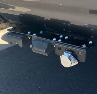 Car / Caravan Trailer Bracket - 50A Anderson Plug & Wozza Plug Holder ...