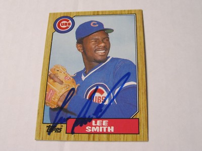 Lee Smith Autographed Card JSA Auction Certified | eBay