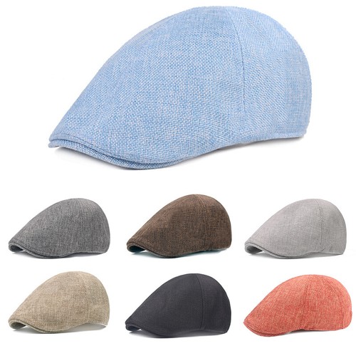 Hommes Coton Lin Gatsby Cap Ivy Hat Golf Conduisant Le Soleil De Soleil ...