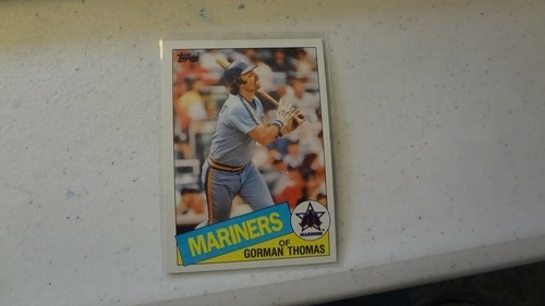 1985 TOPPS # 202 GORMAN THOMAS BASEBALL CARD | eBay