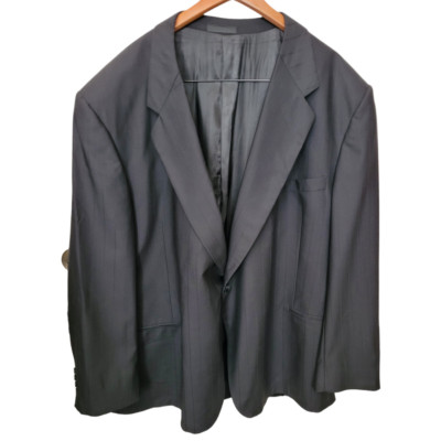 VINTAGE LOUIS ROTH For Harold's Black Pinstripe Blazer Suit Jacket Sz ...