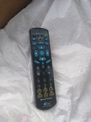 Genuine General Instrument UNRC-20 Remote Control 4DTV IR/UHF Original ...