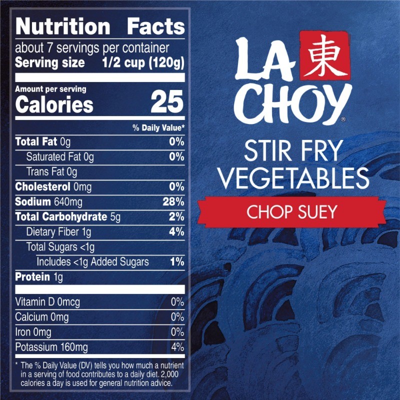 (7 pack) La Choy Chop Suey Vegetables, Chinese Mixed Vegetables, 28 oz ...