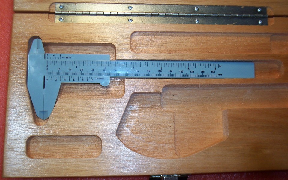 MITUTOYO WOODEN CALIPER BOX (11" x 5-1/2" x 1-1/2") NEW/UNUSED***BOX ...
