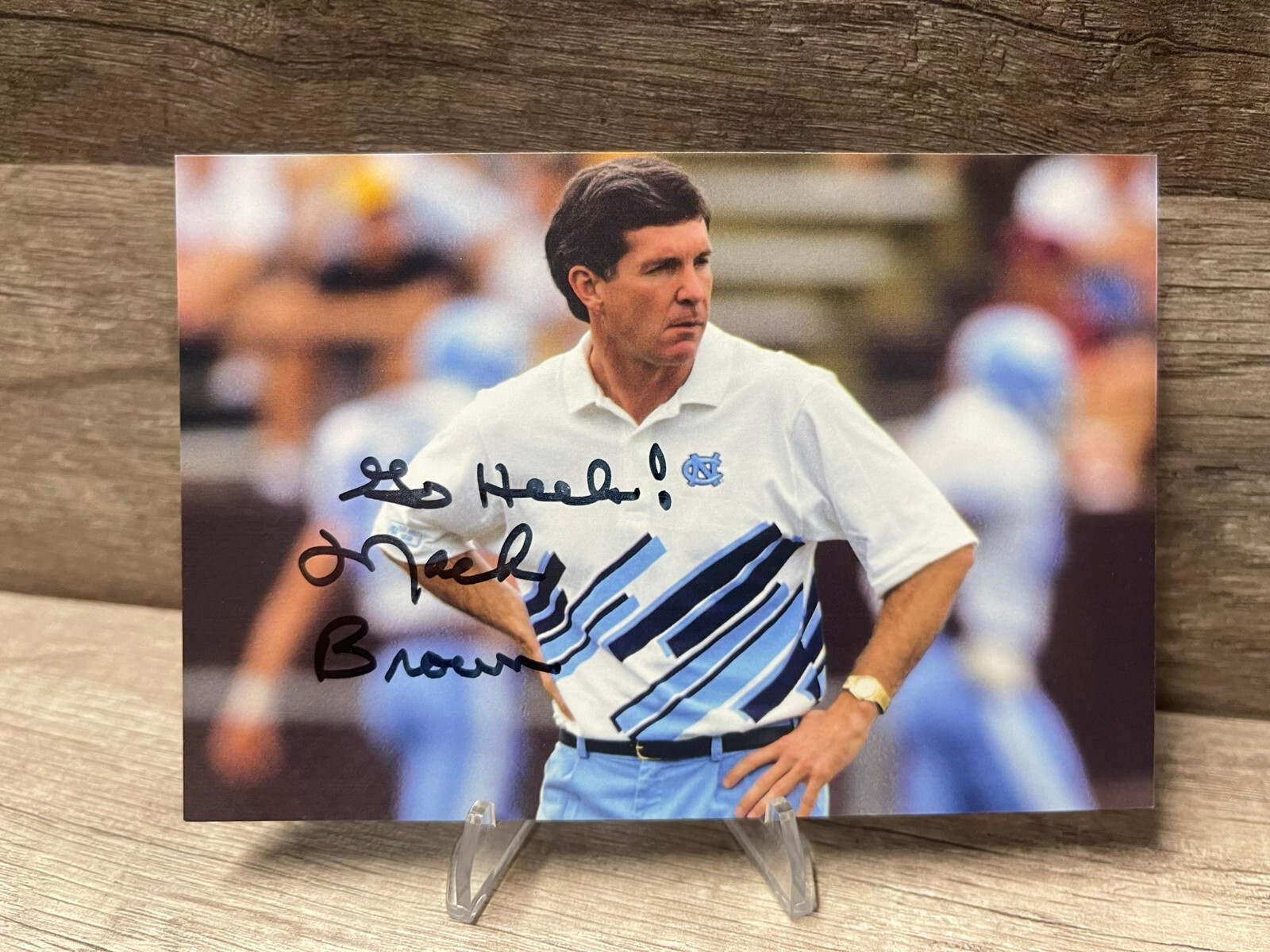 Mack Brown UNC North Carolina Tarheels Hand Signed 4x6 Photo TC46-2950 ...