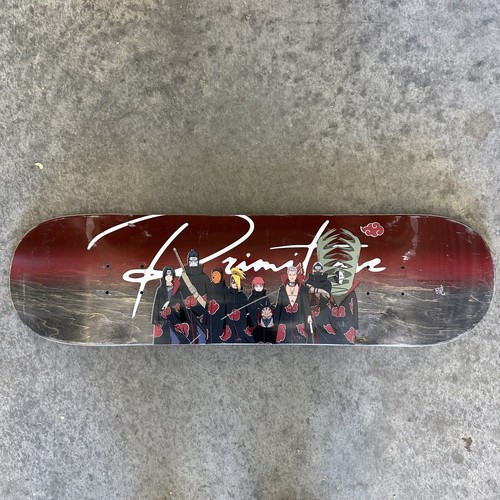 PRIMITIVE X NARUTO "AKATSUKI CLAN" SKATEBOARD DECK RARE ITACHI ANIME ...