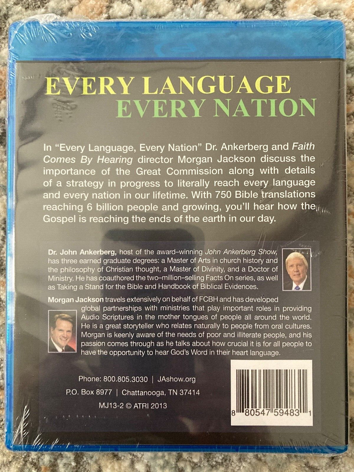 John Ankerberg Blu Ray - Every Language Every Nation (Great Commission ...