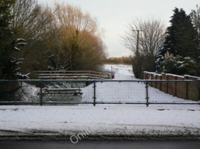Photo 6x4 Bridge at Tattershall. The Sleaford Road crosses the line of ...