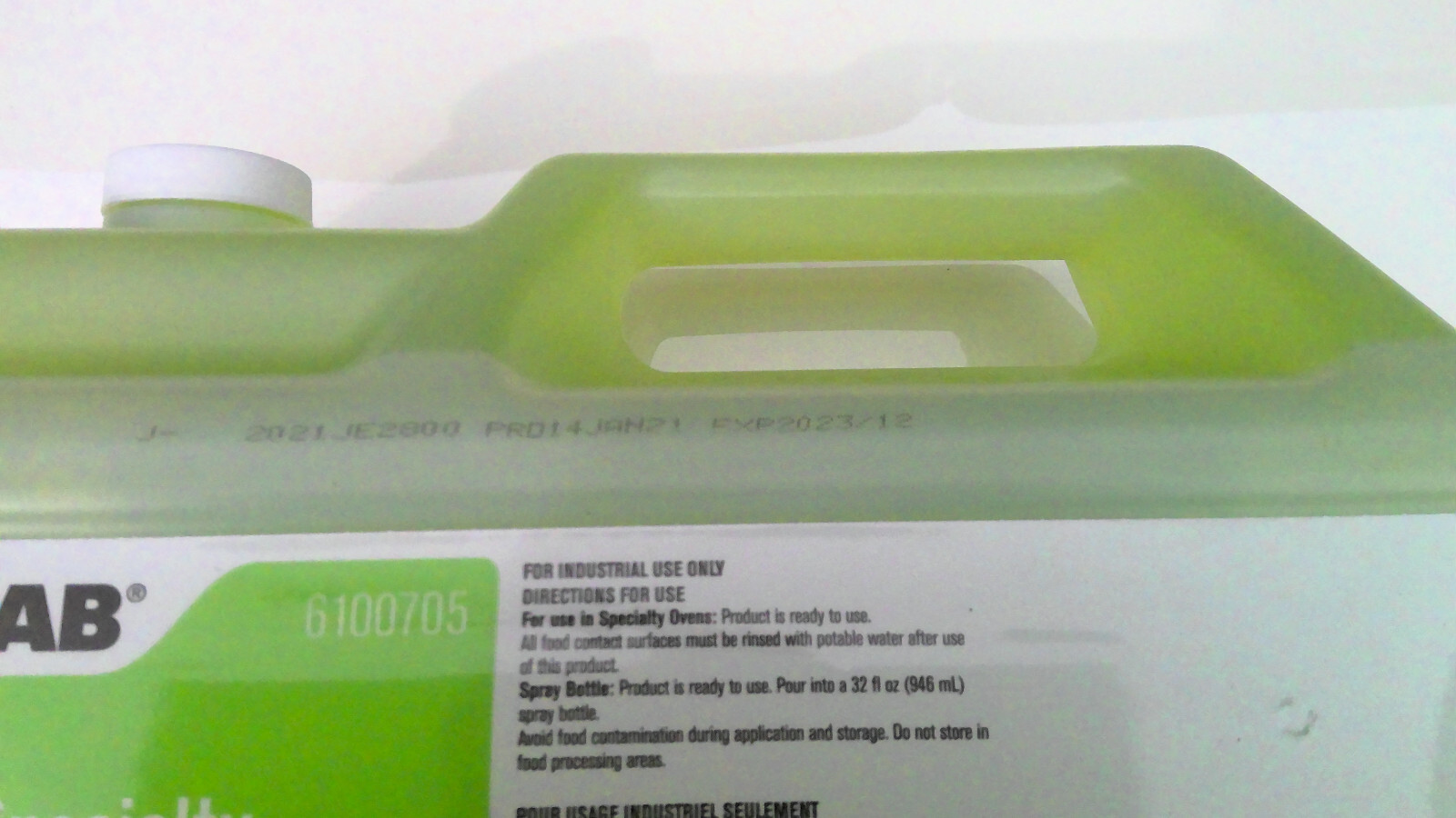 Ecolab 6100705 Specialty Oven Rinse RTU ( 2.5 GALLON ) Exp. 12/2023 | eBay
