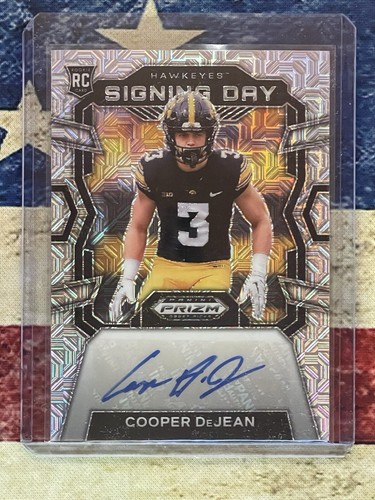 2024 Panini Draft Picks Cooper DeJean Signing Day Auto /25 Silver Mojo ...