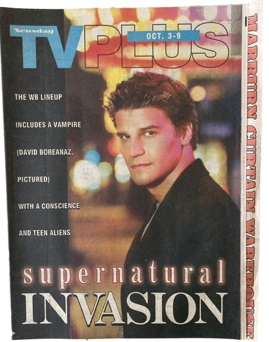 DAVID BOREANAZ In 'Angel' Newsday Local TV Guide October 3 1999 / LI NY ...