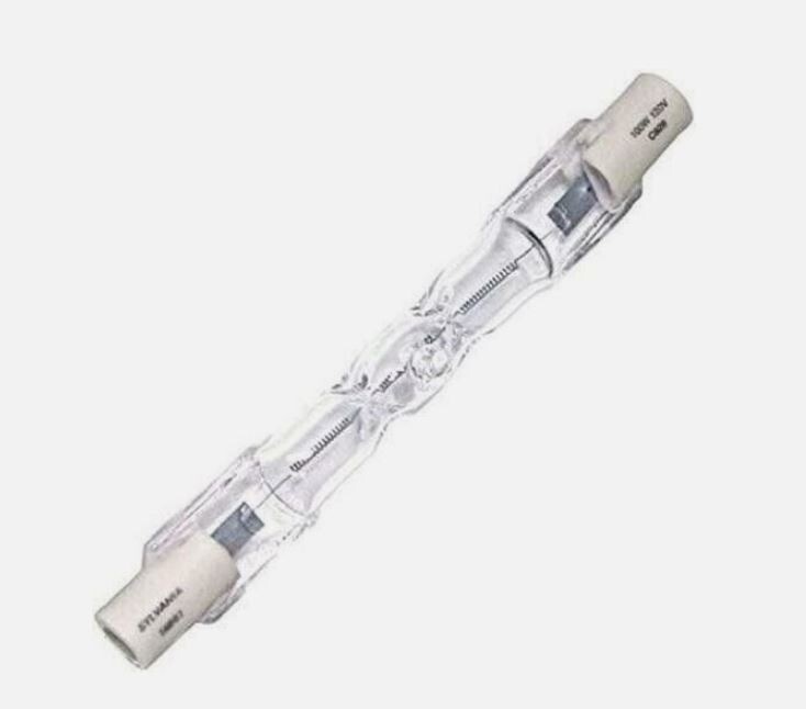 Sylvania 100T3QSCL Double-Ended Tungsten T3 Quartz Lamp - 100W, 120V ...