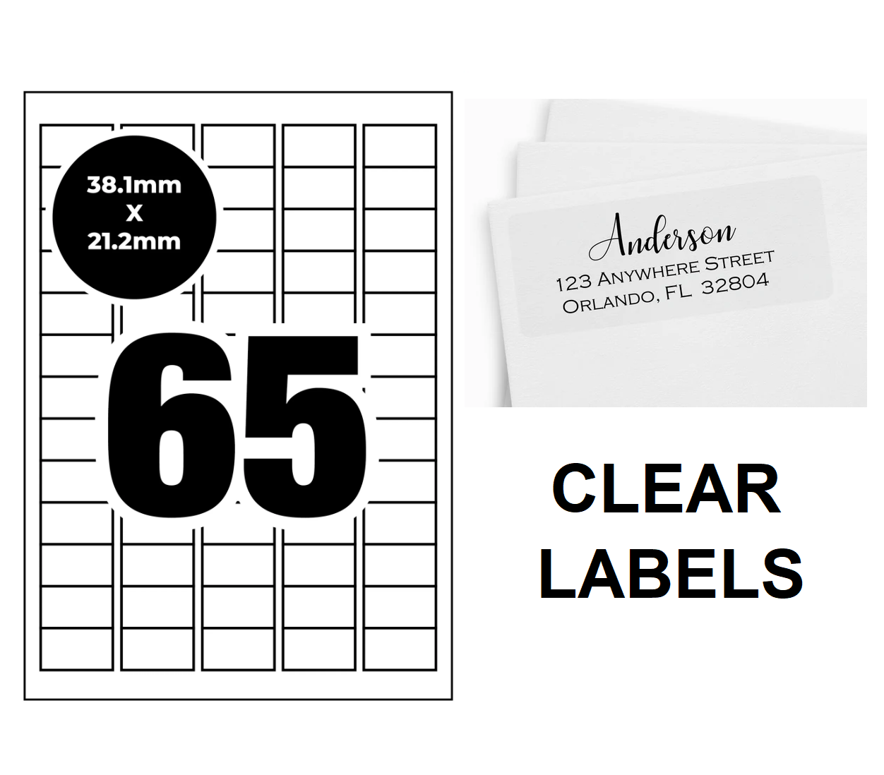 BULK BUY Address Labels A4 Sheet Adhesive Label Mailing Packing ...