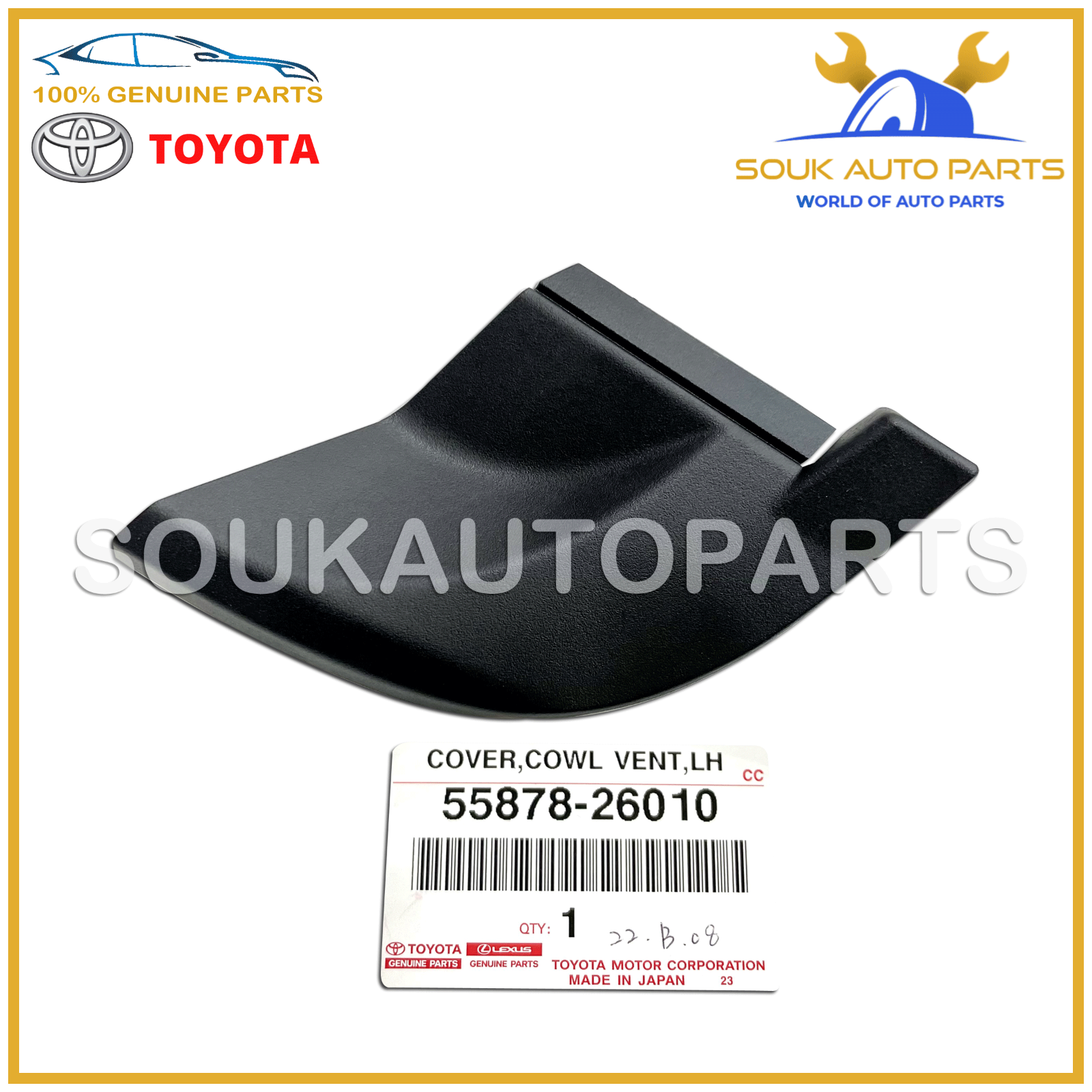 55878-26010 Genuine Toyota COVER, COWL VENT, LH OEM HIACE REGIUS ACE | eBay