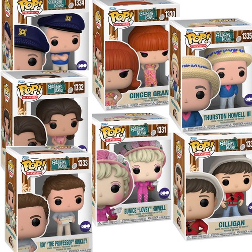 7 Set Gilligan's Island The Skipper Roy Mary Ginger Thurston Pop! Vinyl ...