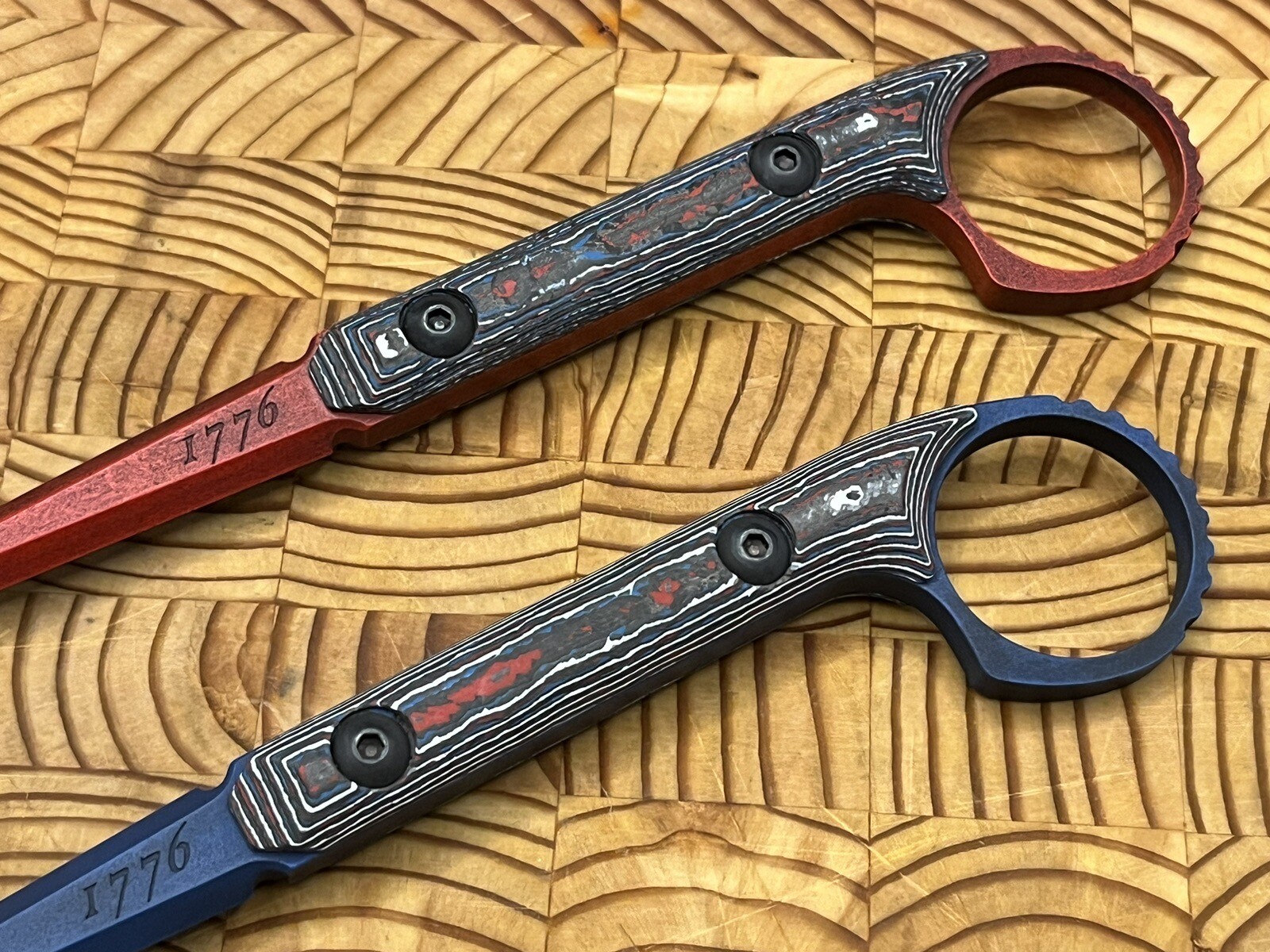 Half Face Blades HFB 1776 Ringed Cardiac Spike Set Extremely Rare EDC ...