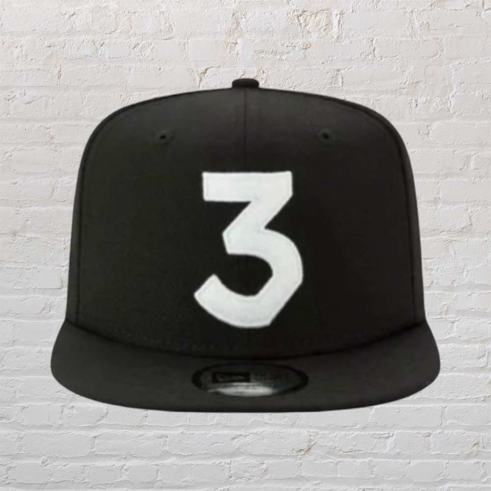 Chance The Rapper 3 Black & White Logo High Crown 9Fifty Snapback Cap ...