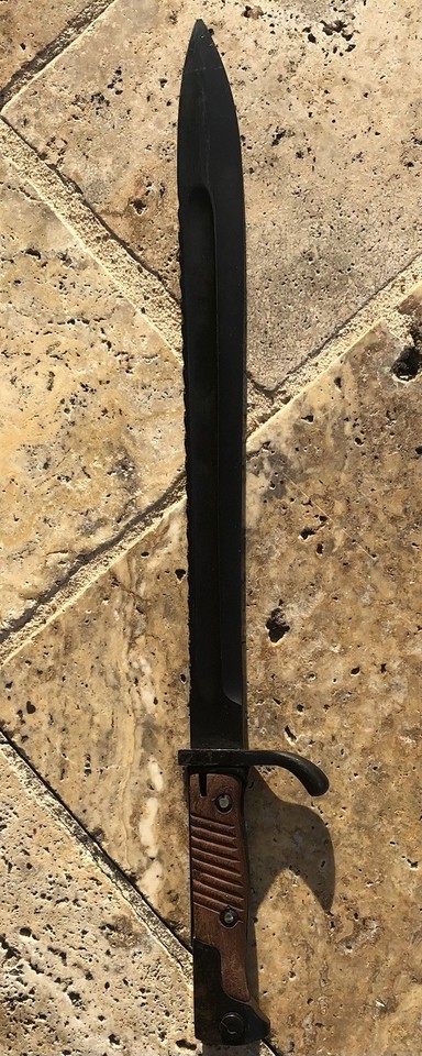 19 Inch WW2 German S98 / 05 Sawback Bayonet With Scabbard, dull And ...