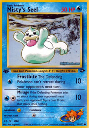 1x Misty's Seel - 91/132 - Common - 1st Edition Lightly Played Pokemon ...
