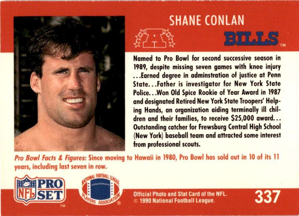 1990 Pro Set #337 Shane Conlan ID:45821 | eBay