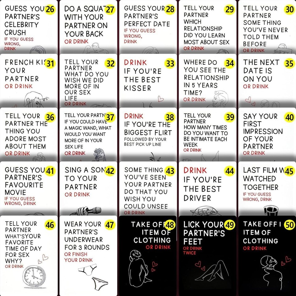 Excited and Exhausted Card Game Couple Erotic Drinking Games | eBay
