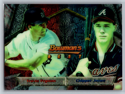 Travis Fryman/Chipper Jones 1994 Bowman's Best Rookie Card #108 Tigers ...