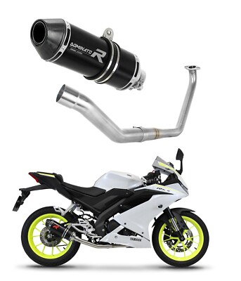 YZF R125 2019-2020 Full Exhaust System Silencer HP3 BLACK DOMINATOR ...