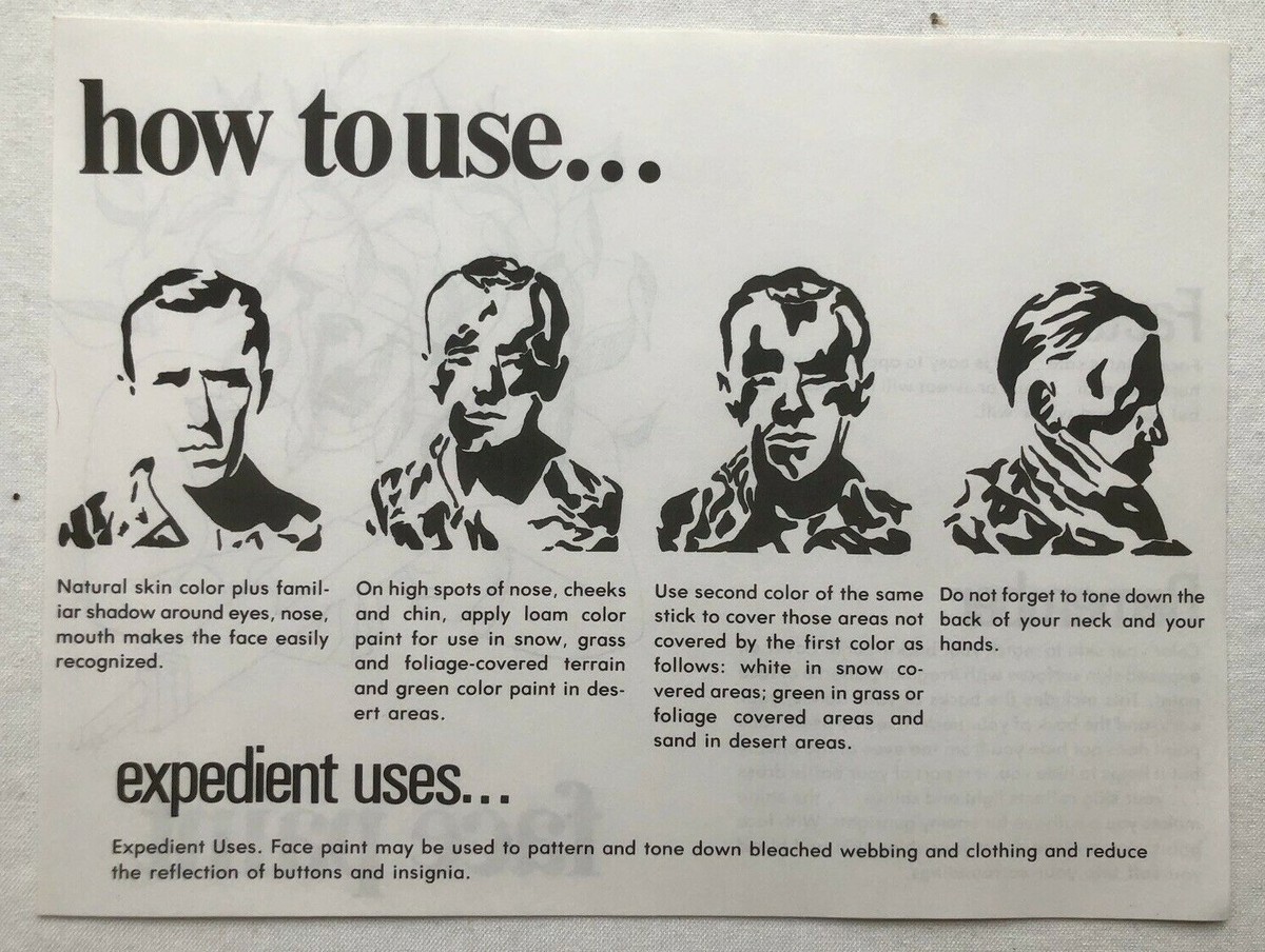 Military War Face Paint Designs