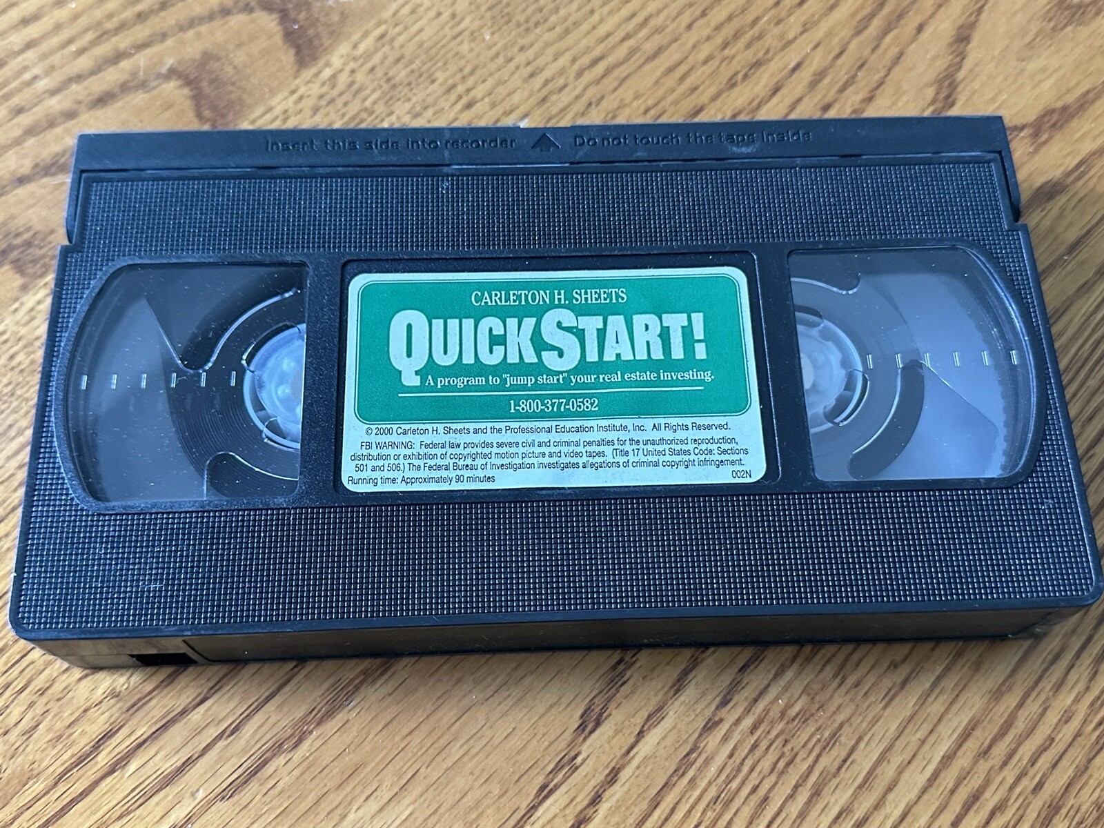 Quick Start! Program to Real Estate Investing with Carleton H. Sheets VHS Tape | eBay
