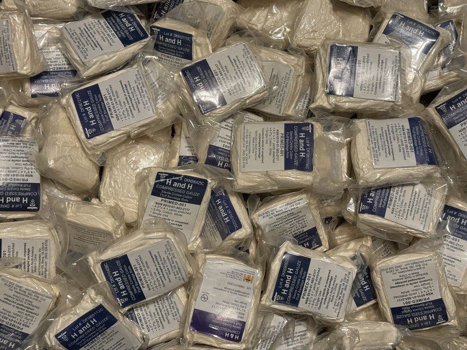 *4-Pack* H and H Compressed Gauze Primed-001 (Sterile Fluff Bandage ...