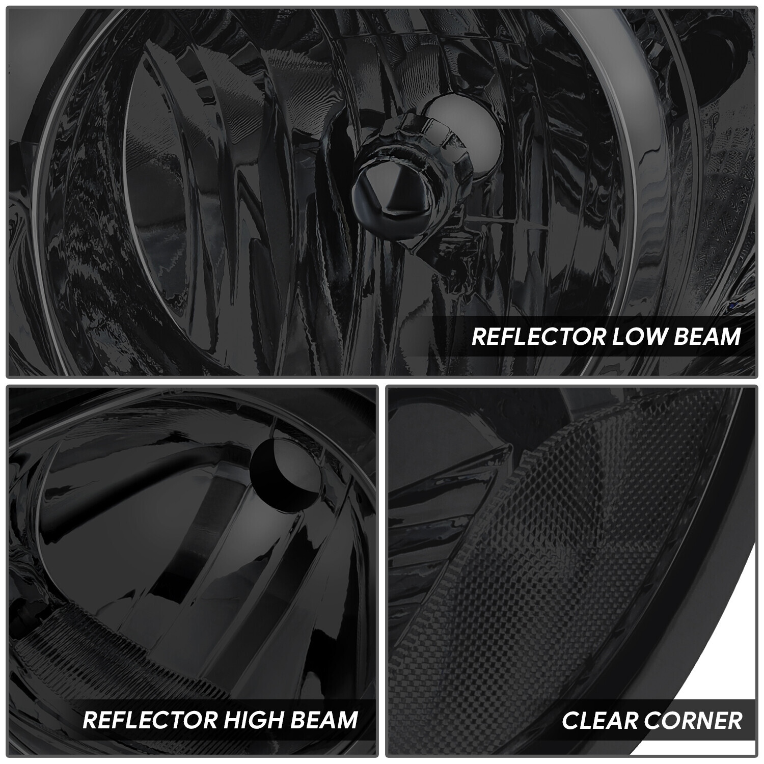 FOR 03-08 TOYOTA COROLLA SMOKED HOUSING CLEAR CORNER HEADLIGHT ...