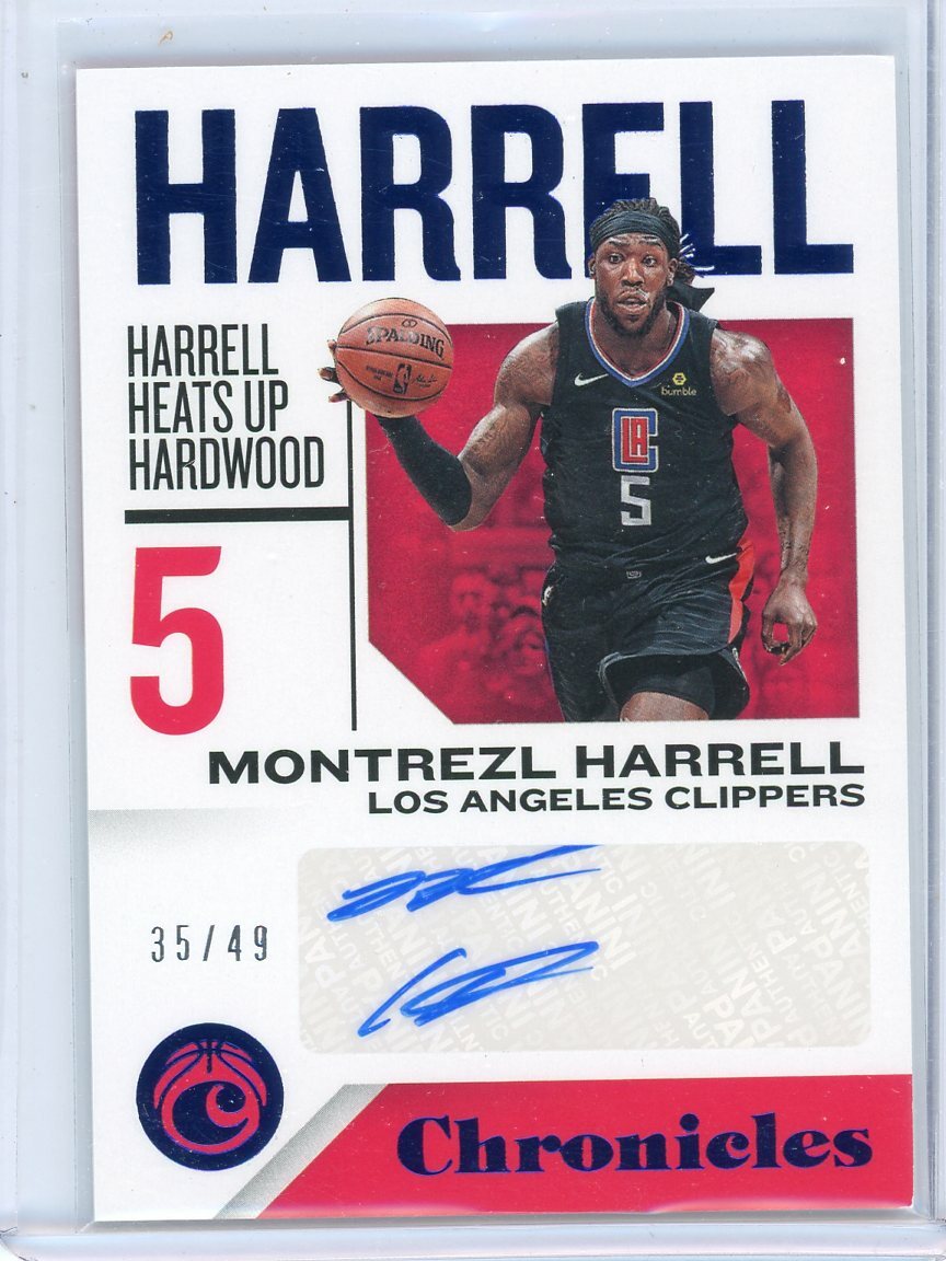 MONTREZL HARRELL 2018/19 PANINI CHRONICLES AUTOGRAPH # 35/49 | eBay