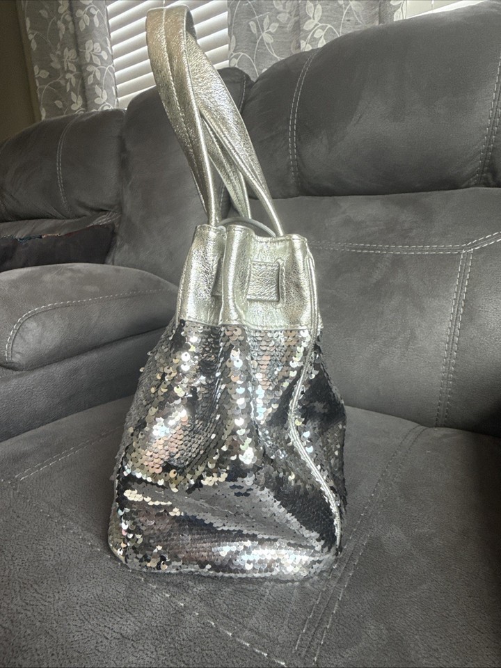 Stunning Brighton, My Flat In London, Luxeton Purse ~Silver Sequins NWT ...