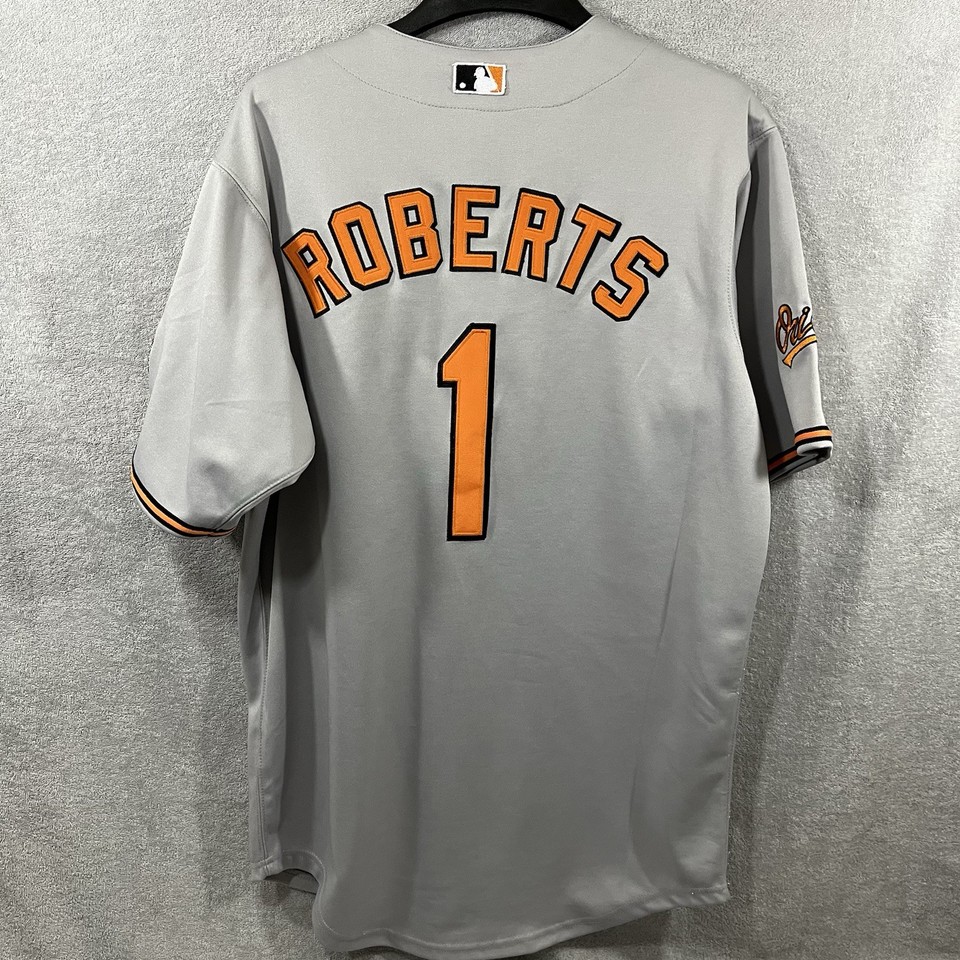 Majestic Baltimore Orioles Brian Roberts #1 Baseball Jersey Gray Men's ...