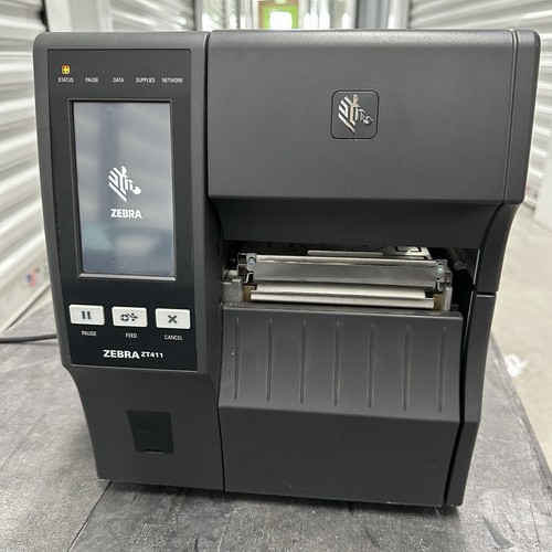 Zebra ZT411 DT/TT Industrial Label Printer Peel Rewind Ehernet USB ...