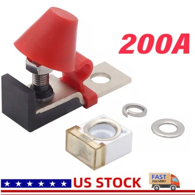 Universal 1 Set 200A Fuse Terminal Fuse Block Kit Fuse Max Volt 58V for ...