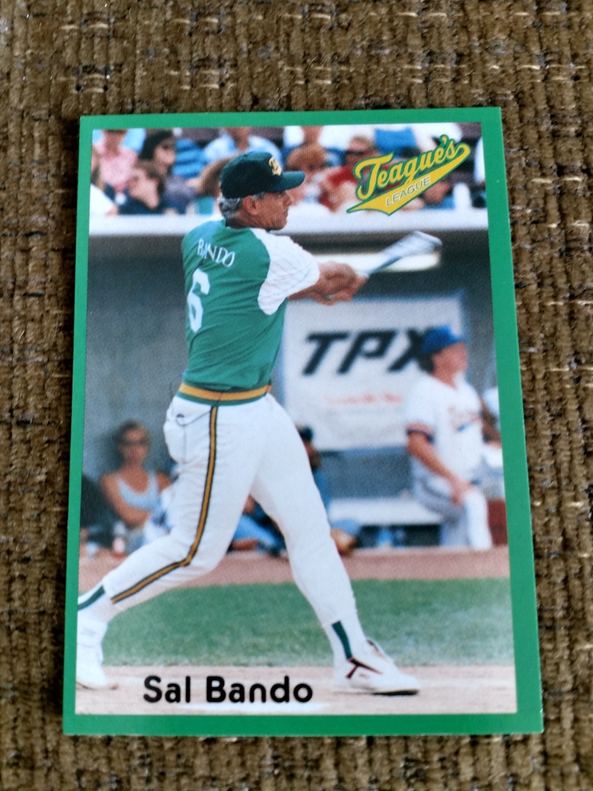 Sal Bando Card Bolton/Teague Softball Challenge | eBay