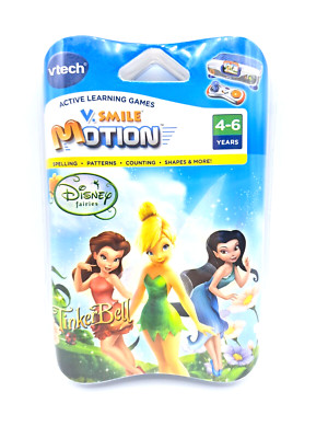 Vtech V.smile VMotion Learning System Tinkerbell Disney Fairies Game ...