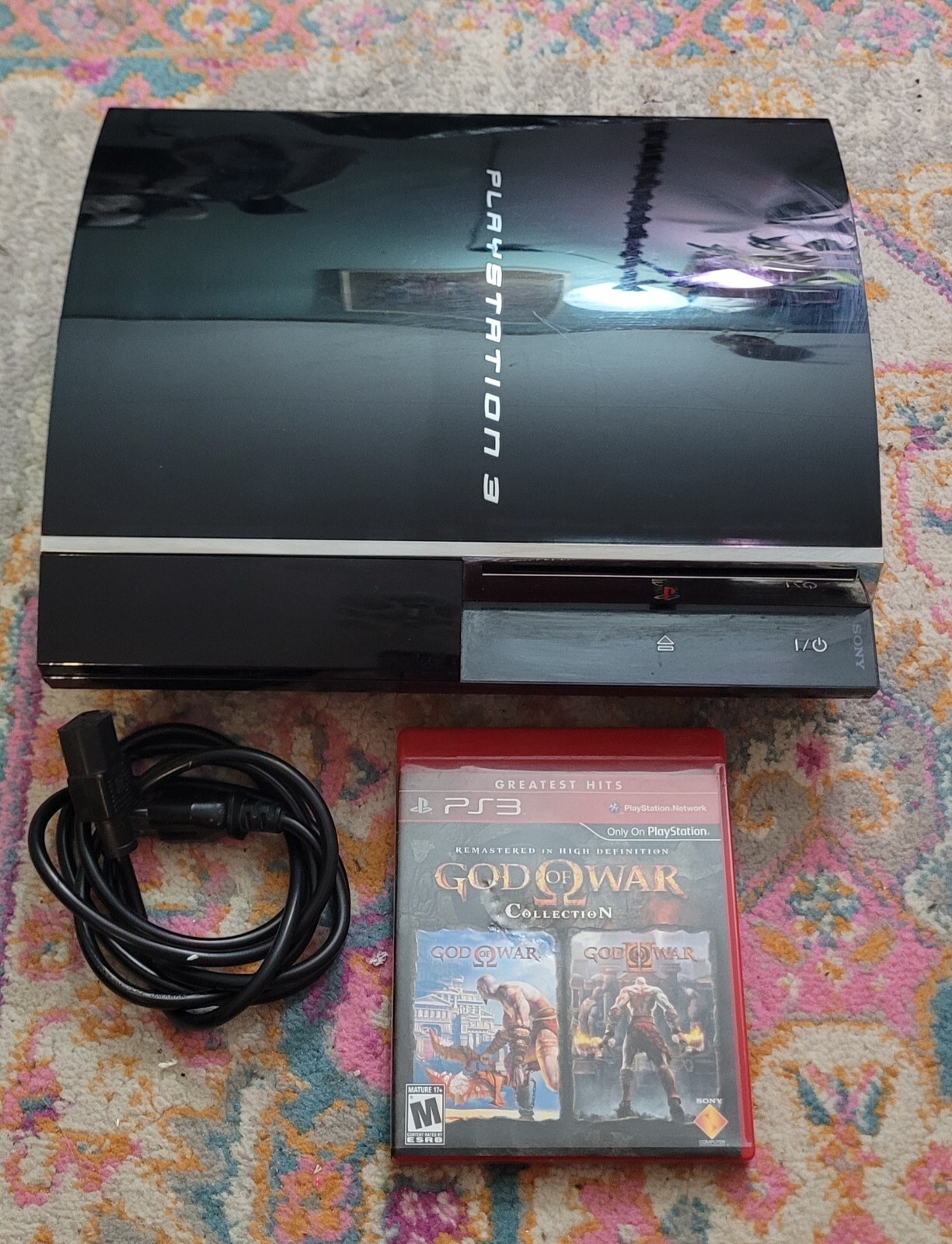 PlayStation 3 PS3 CECHA01 PS2 PS1 Backwards Compatible Console, Power ...