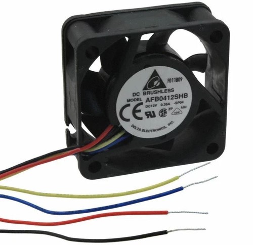 Delta Electronics DC 40 x 40 x 15mm 12V DC Fan AFB0412SHB Brushless ...