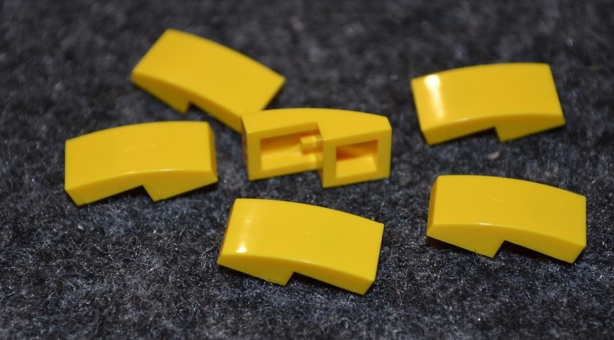 6 ~ 1x2 Yellow Rounded Top Bow Bricks ~ Lego ~ NEW | eBay