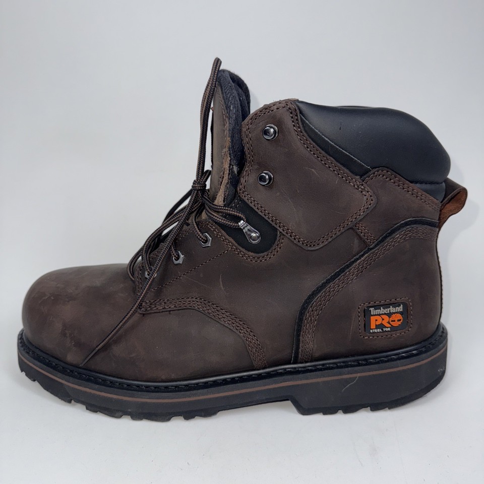 Timberland Pro Men's 6" Pit Boss Steel Toe Work Boots Style 330314 Sz ...