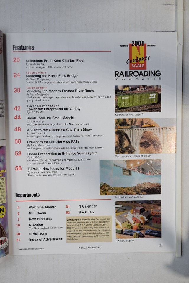 N Scale Railroading Magazine 2000 - 2020 EVERY ISSUE AVAILABLE sold ...