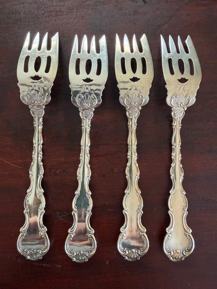 Strasbourg by Gorham Sterling Silver Set of 4 Pastry Forks 5 3/4 ...