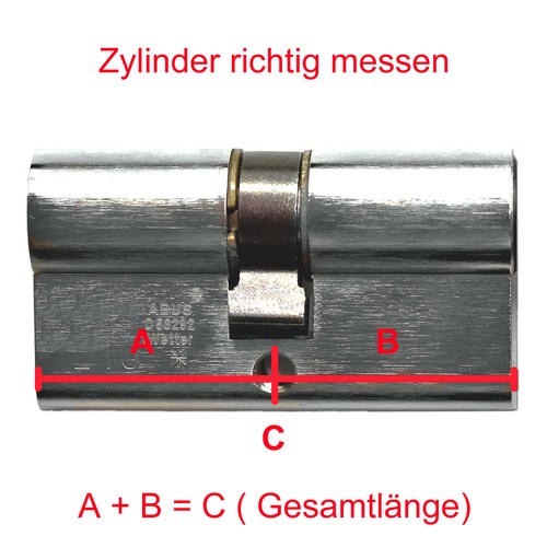 ABUS EC550 Schließzylinder Schloss Haustür Zylinder Knaufzylinder und ...