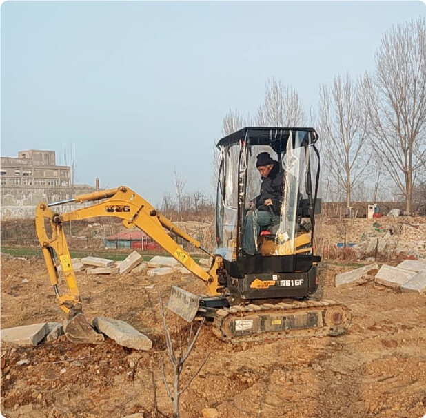 Mini Excavator Windproof Warm Awning PVC Cover With Window Various ...