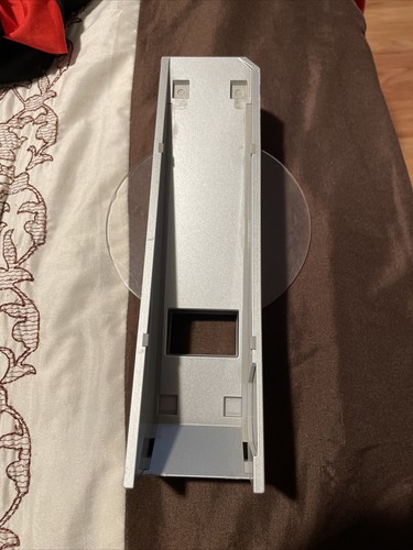 Genuine Nintendo Wii Stand Base Silver RVL-019 With Clear Round Base ...