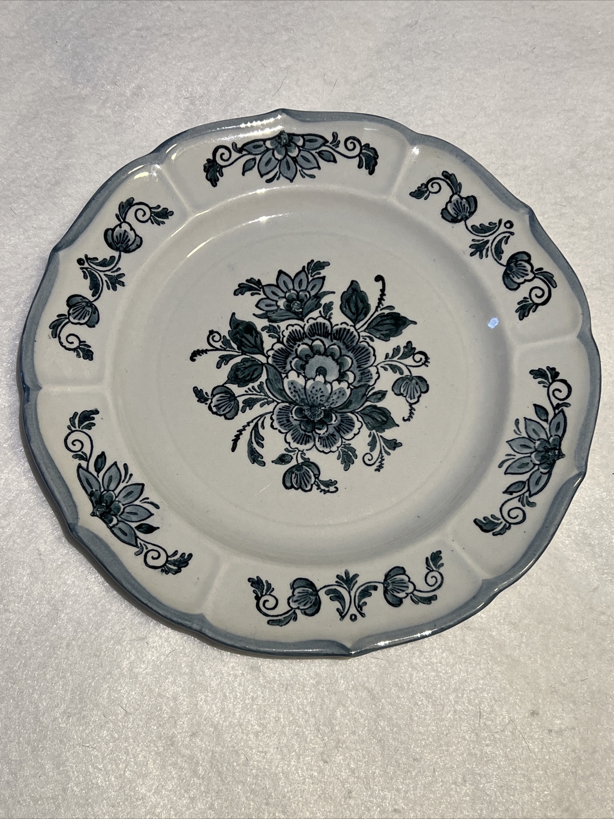Metlox - Poppytrail - Vernon Colonial Garden Blue Dinner Plate 353673 ...