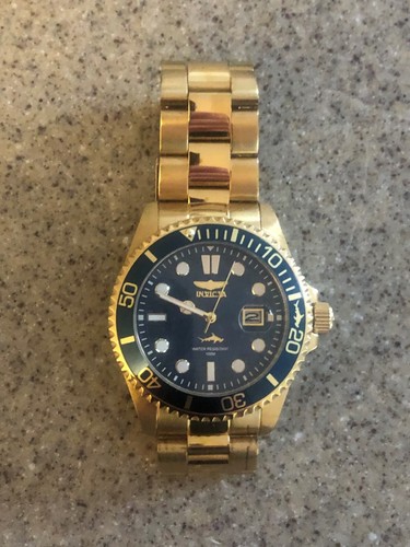 Invicta 30024 Men's Pro Diver Quartz Watch Stainless Steel Gold - Needs ...