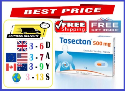 TASECTAN 500mg/15 capsules-Anti-Diarrhoea Control for ADULTS-FREE SHIPP ...